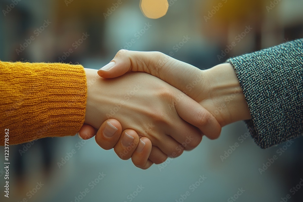 Indian Student Woman and Male Professor Handshake in College Library ...