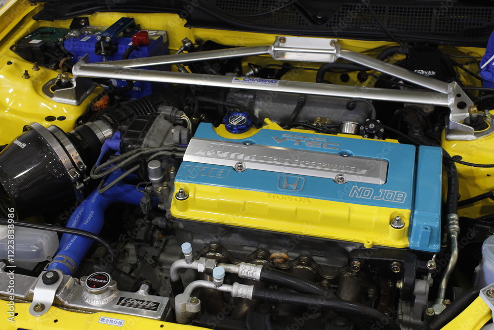 Honda civic engine at Neo classic car show in Muntinlupa, Philippines ...