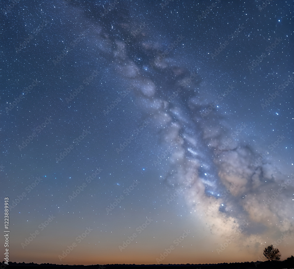 Milky Way near Purros Space stars background. Universe star pattern ...