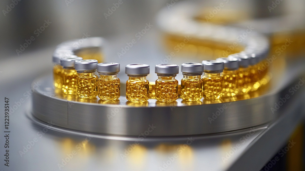 Automated filling of pharmaceutical vials on a production line ...