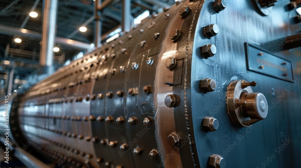 Industrial Boiler: A large, durable metal tank used to generate heat ...
