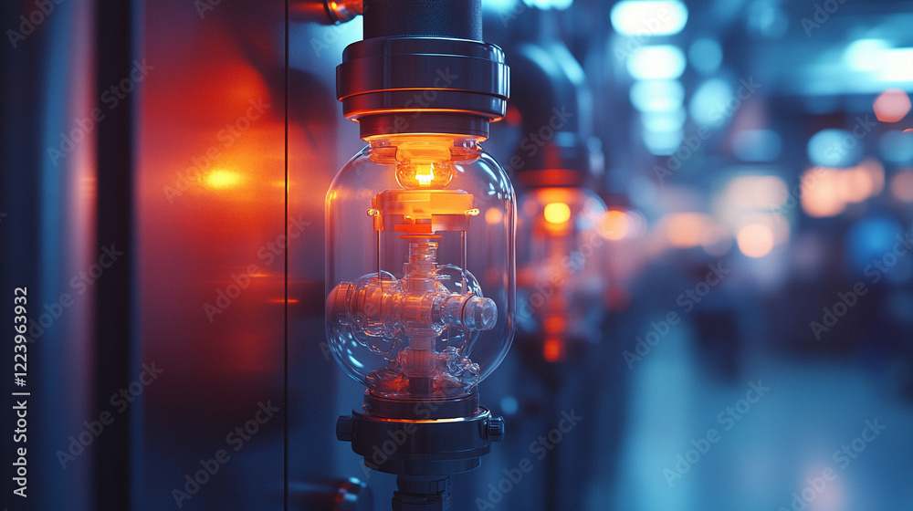Medical device for artificial lung ventilation symbolizing life-saving ...