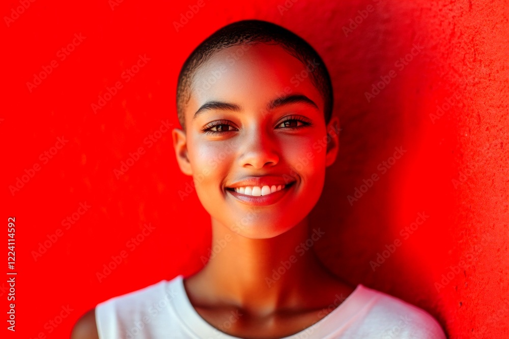 Short coiffure - highlighted hair. Commercial ad campaign concept art ...