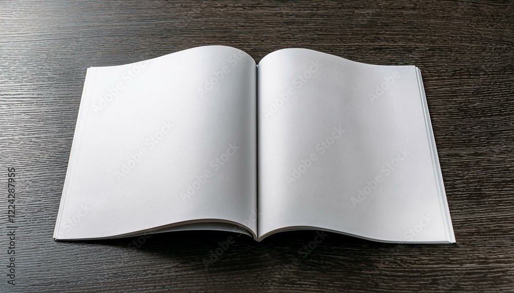 Blank A4-size open book mock up, catalog, magazines, brochure, note ...