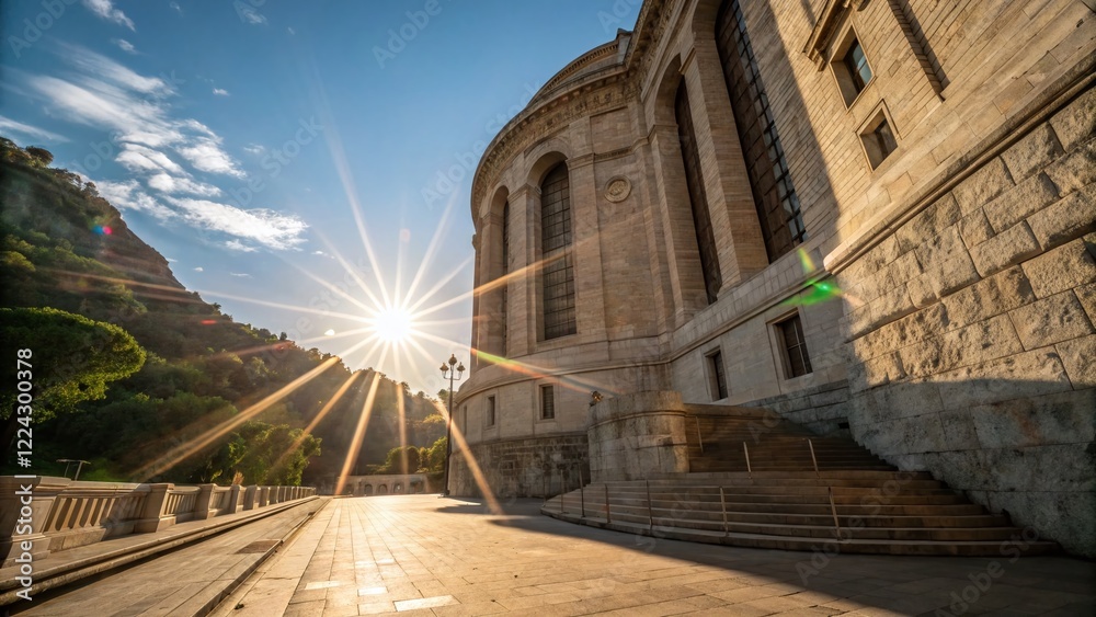 105mm Lens Flare Overlay: High-Resolution Sunburst Light Effects for Architectural Photography ...