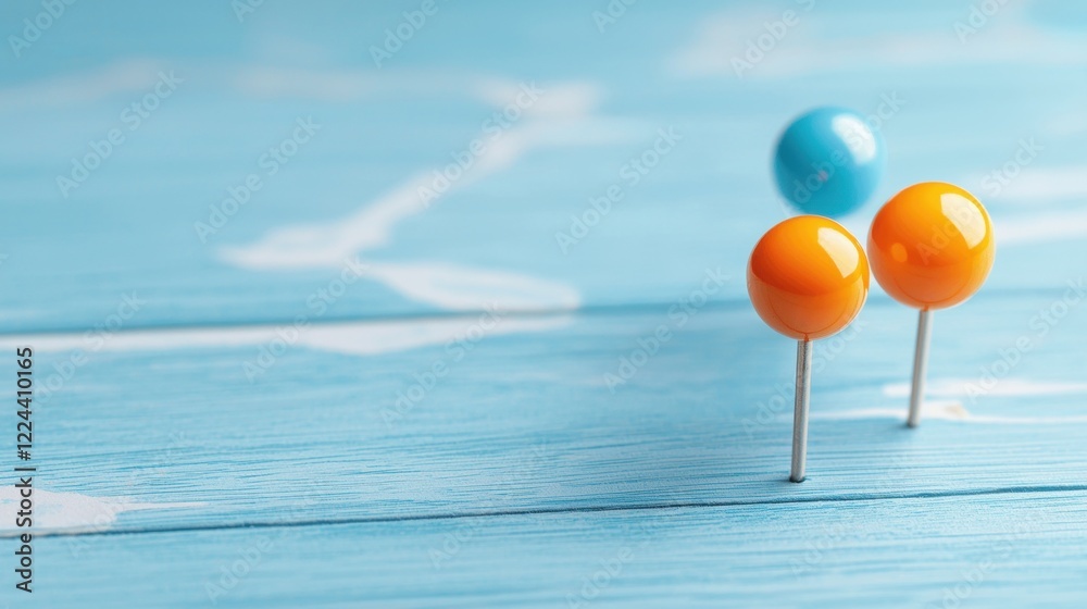 Pin in Different Color Map with color coded pins indicating different ...