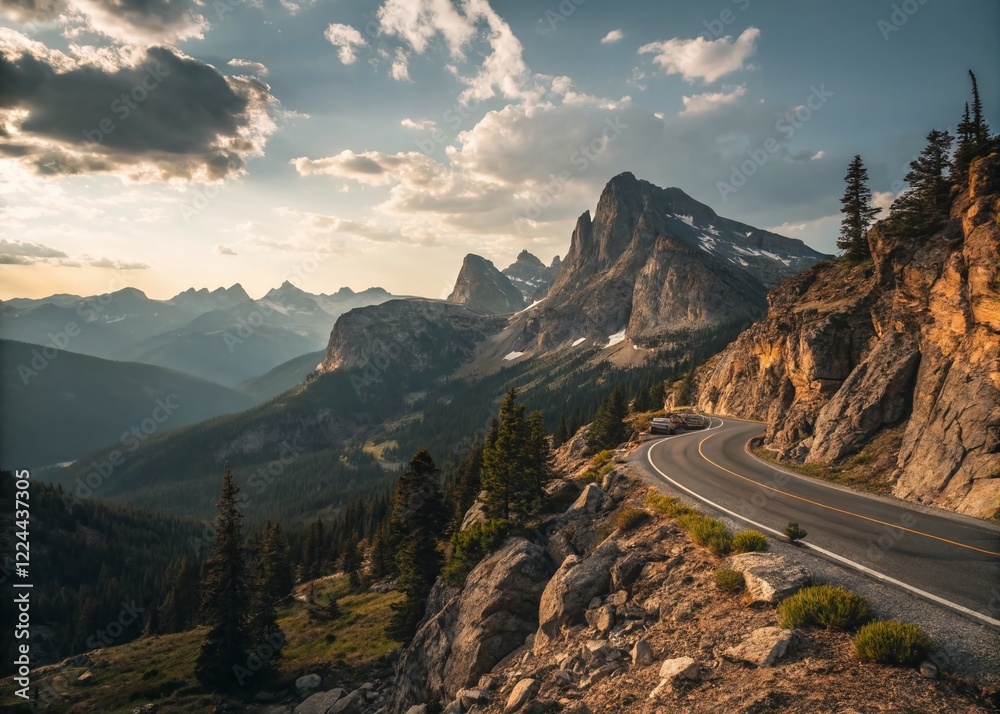 Beartooth Highway: Panoramic View of Pilot & Index Peaks Overlook ...