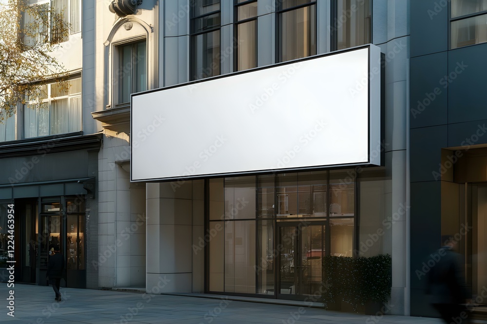 Building Exterior Signboard Banner for Product Placement with High ...