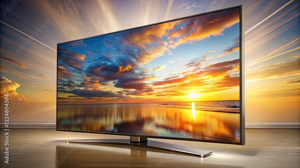 Immersive 4K UHD screensaver: a realistic modern flat-screen wallpaper ...