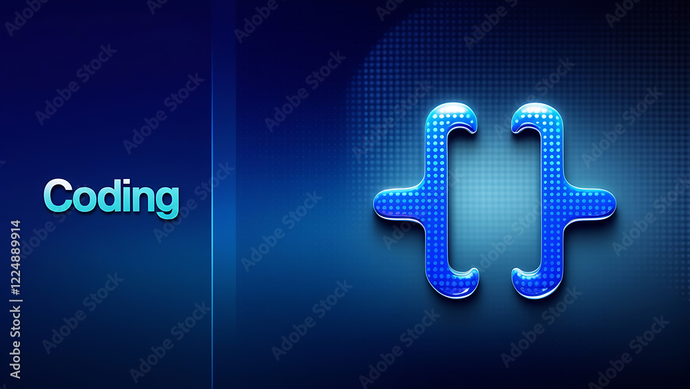 Coding and Programming Concept: Digital Innovation in Software Development, coding illustration ...