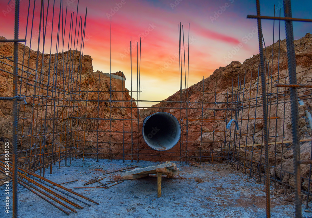 Formwork solutions for reinforced framed superstructure. Construction ...