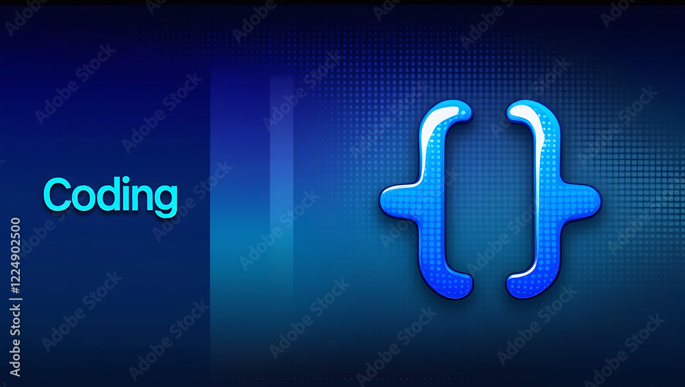 Coding and Programming Concept: Digital Innovation in Software Development, coding illustration ...