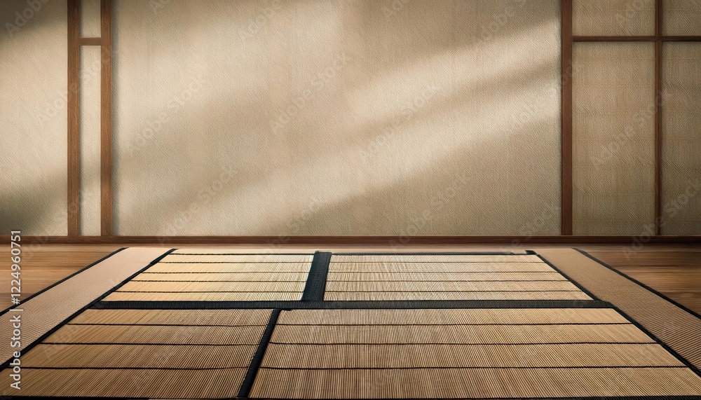 Elegant Japanese Traditional Tatami Floor Texture Wall Background ...