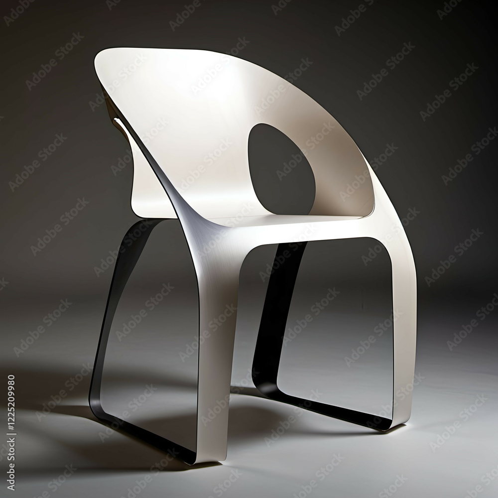 Single-Sheet Chair – A chair formed from a single, curved sheet of ...