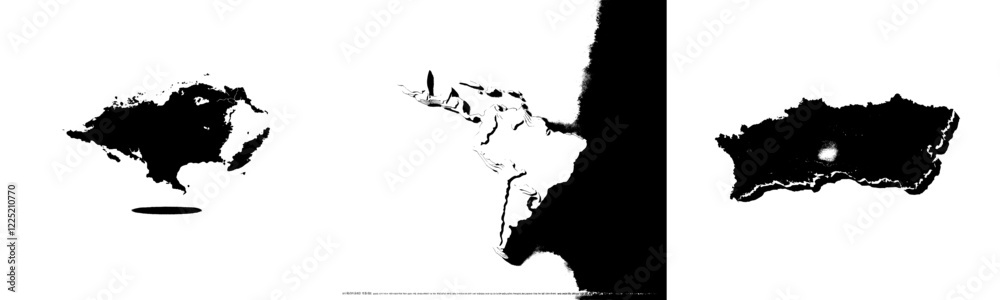 An isolated illustration of a simplified administrative map of Costa ...