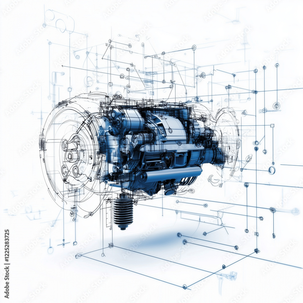 bauplan, design, plan, zeichnung, architektur, engine, motor ...