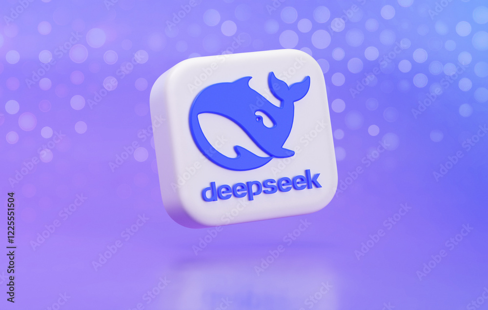 Stock-Illustration „Valencia, Spain - January 2025: DeepSeek is an open ...