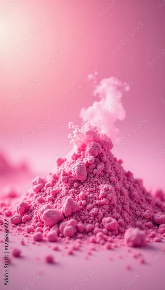 Pastel pink powder color blur with soft light on top, soft light ...