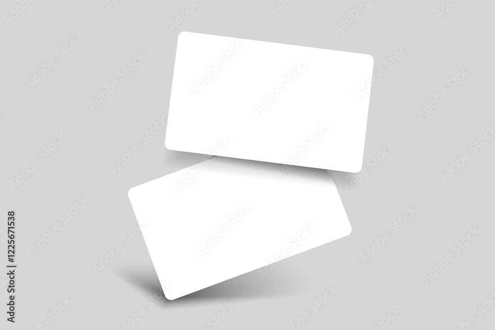 Business card mockup for your design template. Blank empty credit card ...