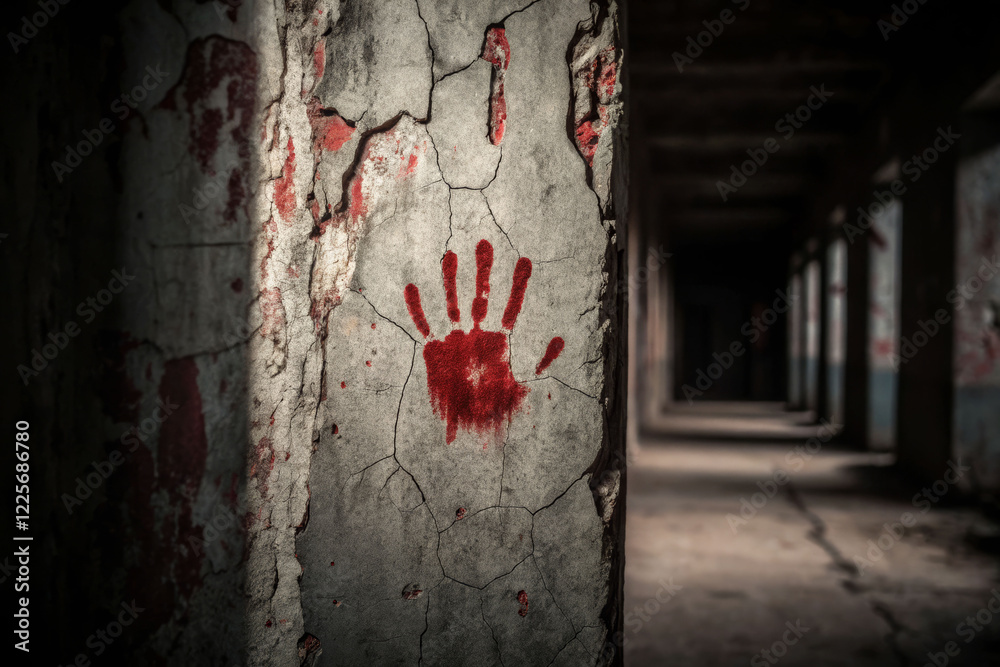 Haunting death scene abandoned building horror photography dark ...
