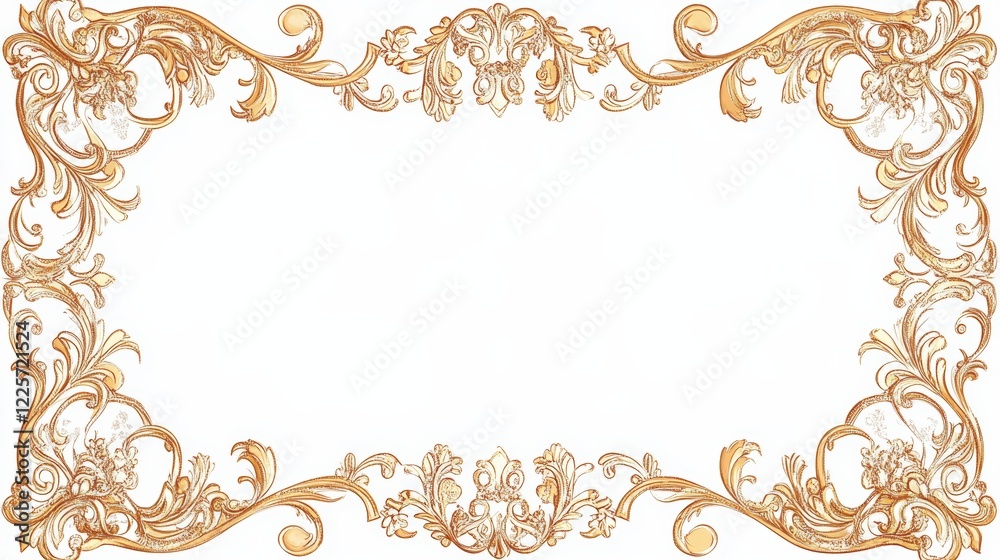 Rococo Thai pattern frame border vintage modern borders border design ...