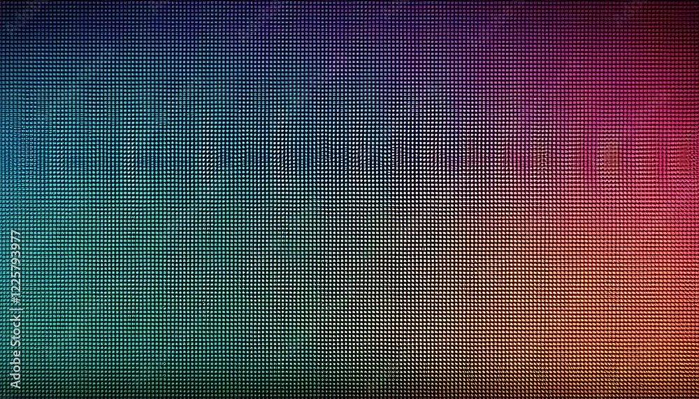 HighTech, Modern LED Screen Showcasing a Pixelated Digital Canvas with ...