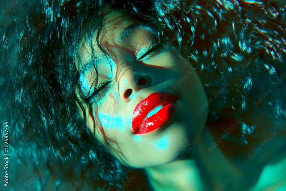 Stock-Foto „Lovely happy black girl - for ads, road poster and digital ...