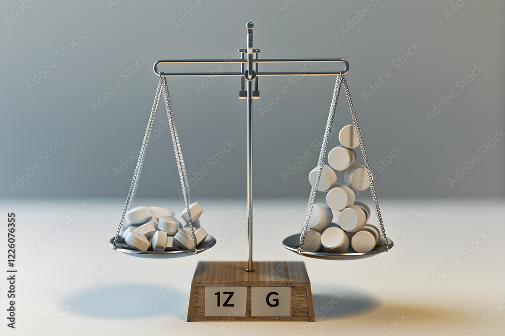 Visual Metaphor Depicting the Conversion Process from Ounces (OZ) to ...