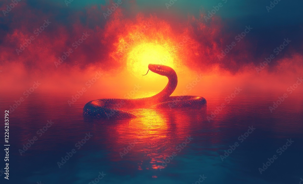 ภาพถ่าย Stock Snake Jumping to Success from 2025 to 2025 New Year Image ...