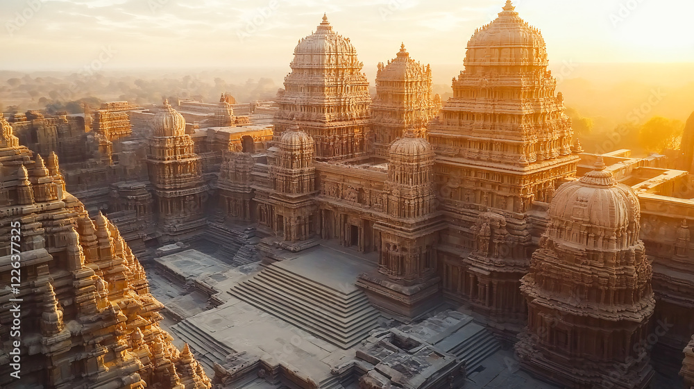 Ancient Hindu temple complex of Somnath, with intricately carved stone ...