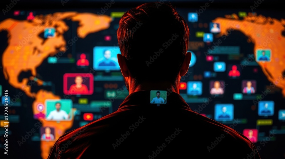 Bright complimentary colors and low-key, high contrast lighting. Back ...