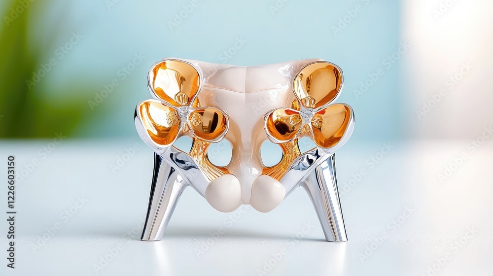 Sacroiliac Joint Replacement Model, Medical Illustration Stock ...