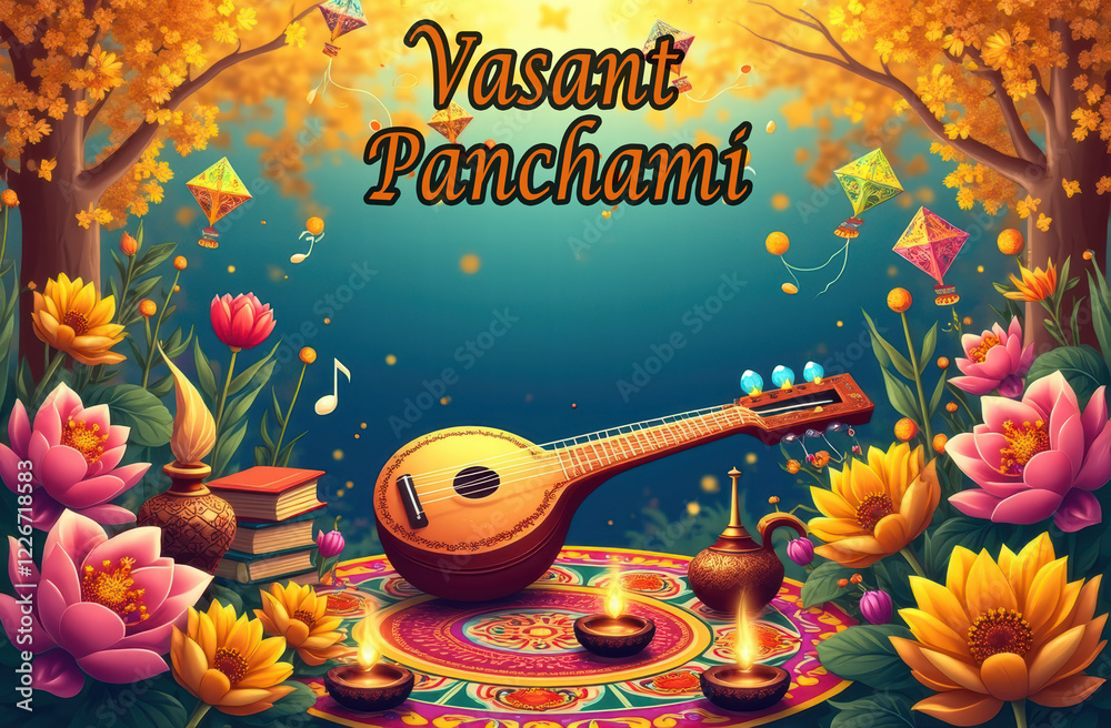Vasant Panchami Puja or Sarasvati Puja of India. It is a Hindu festival that marks the arrival ...