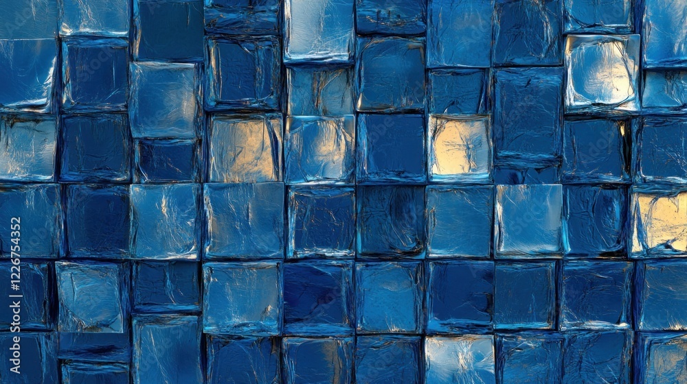 Abstract blue cube texture background (1) Stock Illustration | Adobe Stock