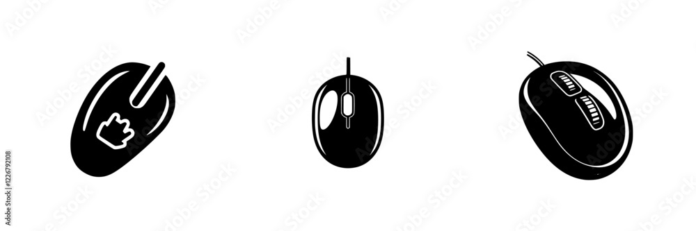 Different styles of computer mice used for various tasks and ...