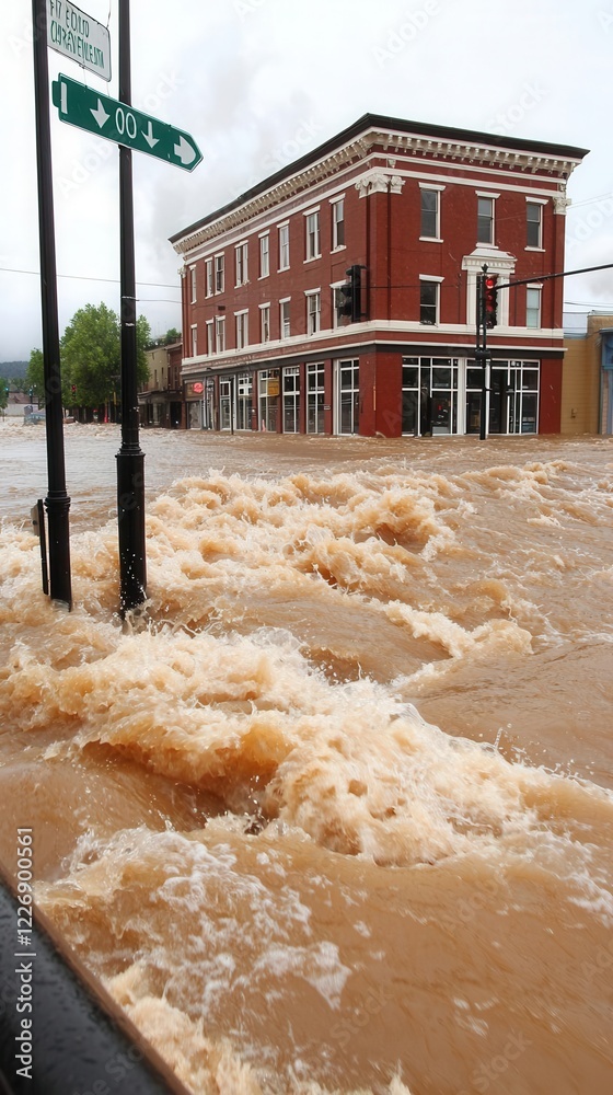Flooding disaster in urban area natural disaster severe weather ...