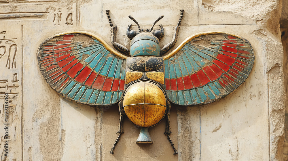 Ancient Egypt scarab beetle and scorpion animal vector design of ...