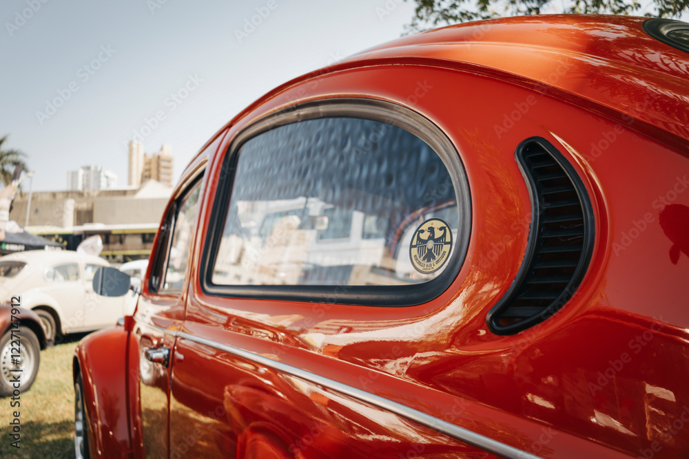 1975 Volkswagen Beetle Fusca 1300 on exhibition at the Third Municipal ...