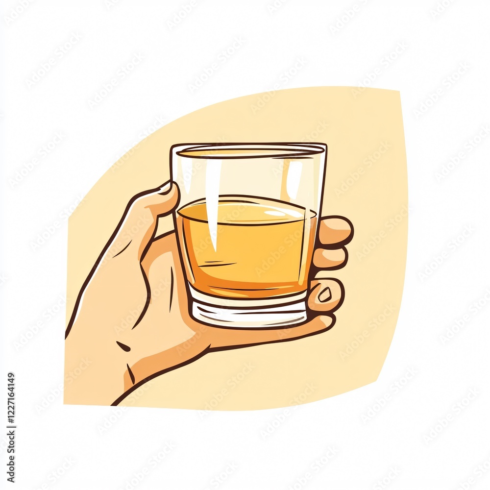 Hygiene Hand Rub Alcohol Cartoon Vector for Health Safety Guidance ...