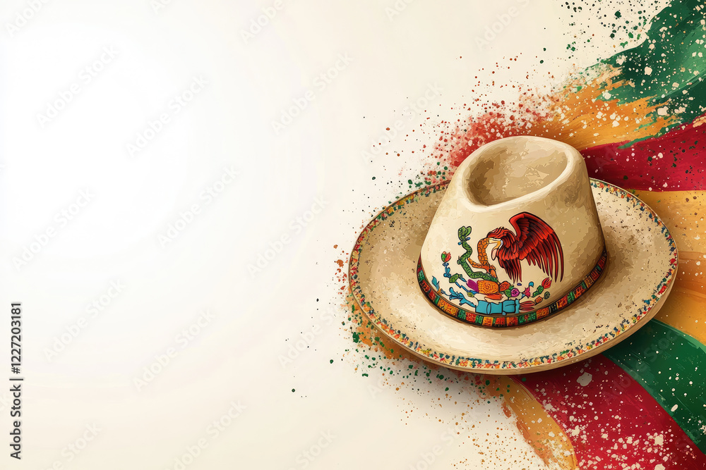 Mexican hats with the colors of the Mexican flag . Mexico National Flag ...