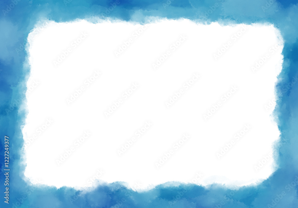 watercolor png frame with copy space watercolour painting background ...