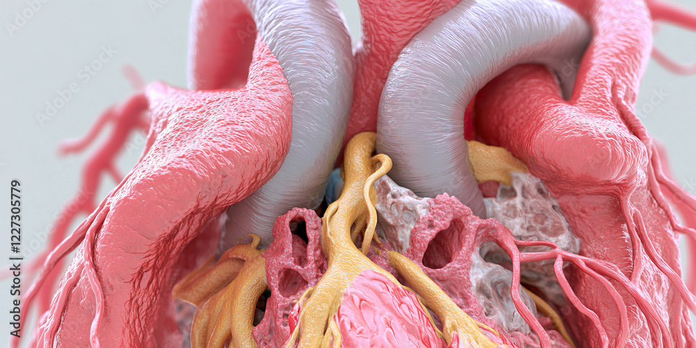 Human Heart: Anatomical 3D Model of Atria, Ventricles, Aorta and ...