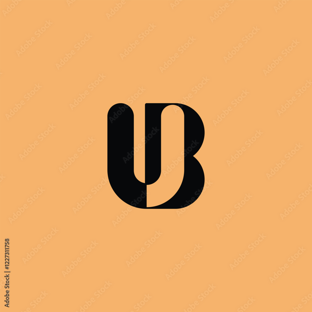 ub logo. vector illustration of UB letters for icon, symbol or logo. UB ...
