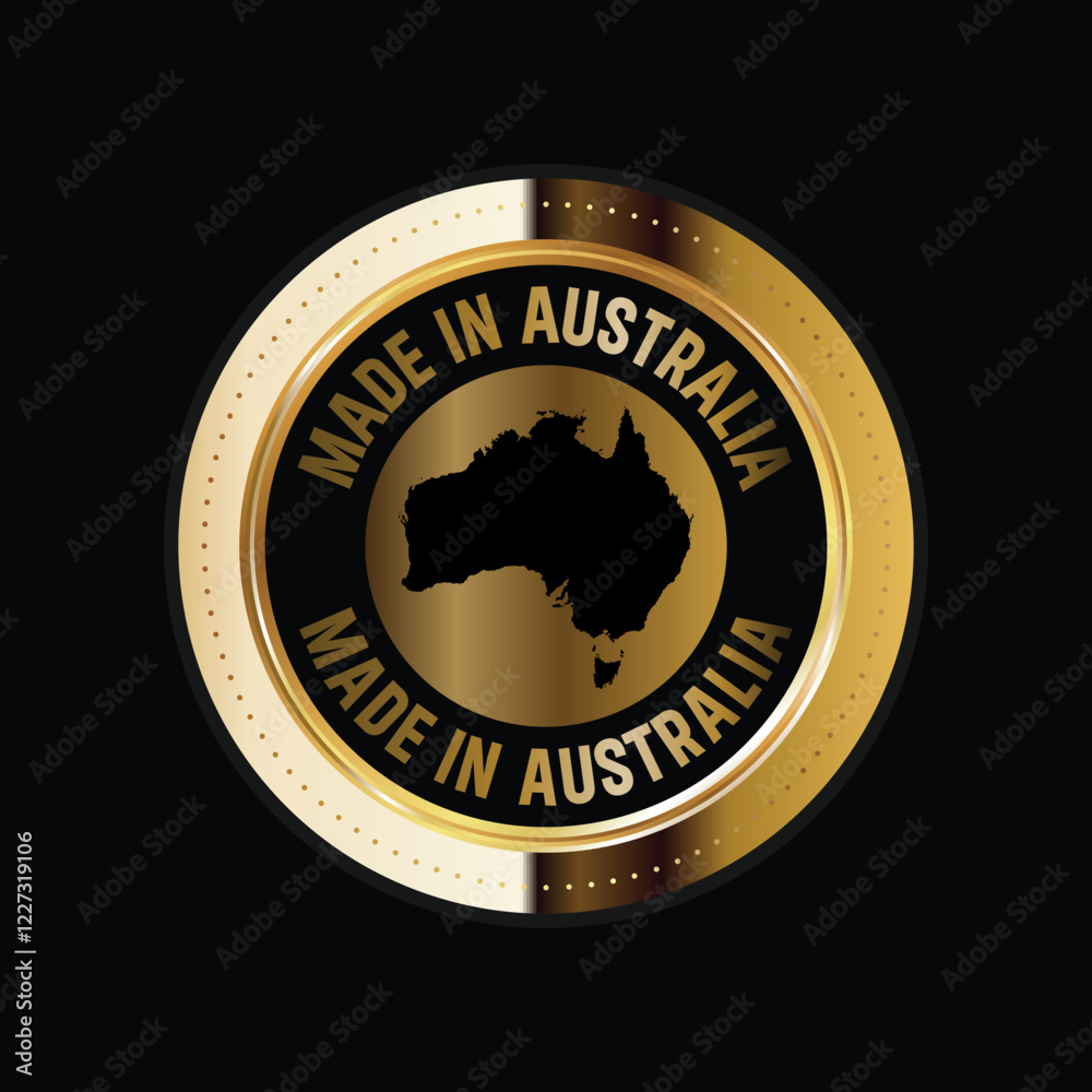 Map of Australia. Vector illustration. Logo, Icon, and Symbol ...