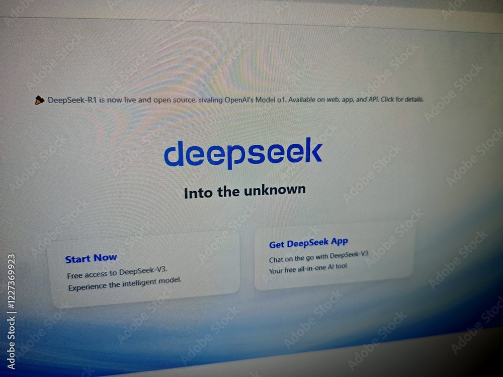 Prague,Czech Republic -January 20 2025:DeepSeek is a Chinese artificial ...