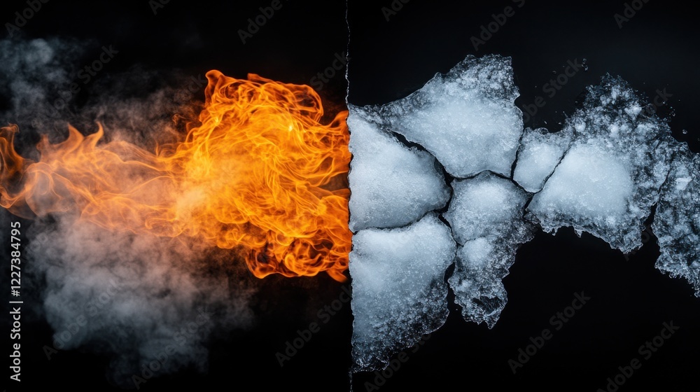 Dynamic dance of fire and ice reveals the balance between heat and cold ...