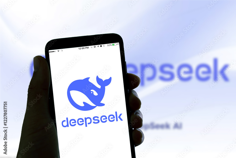 Barcelona, Spain, 29 January 2025: In this photo illustration The logo ...