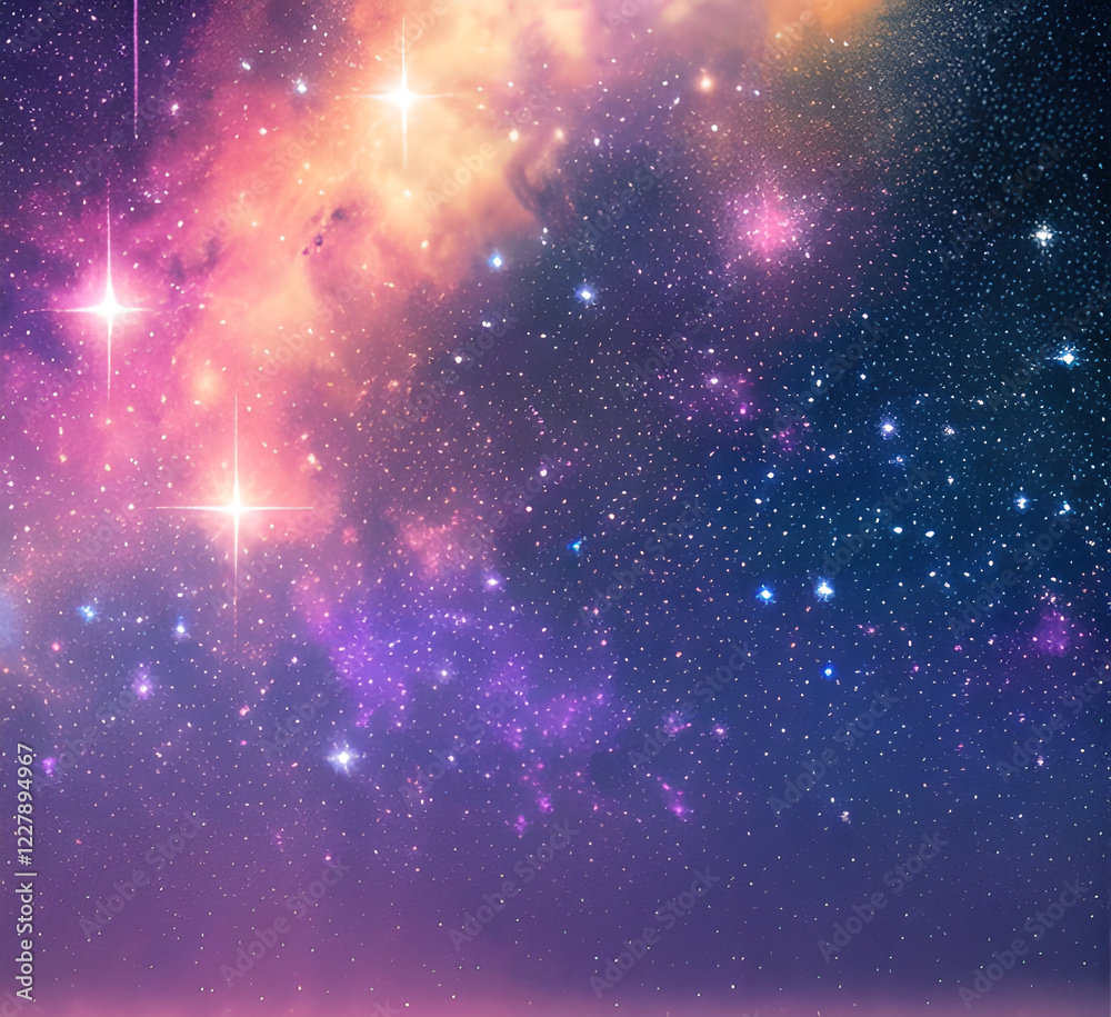 Milky Way near Purros Space stars background. Universe star pattern ...