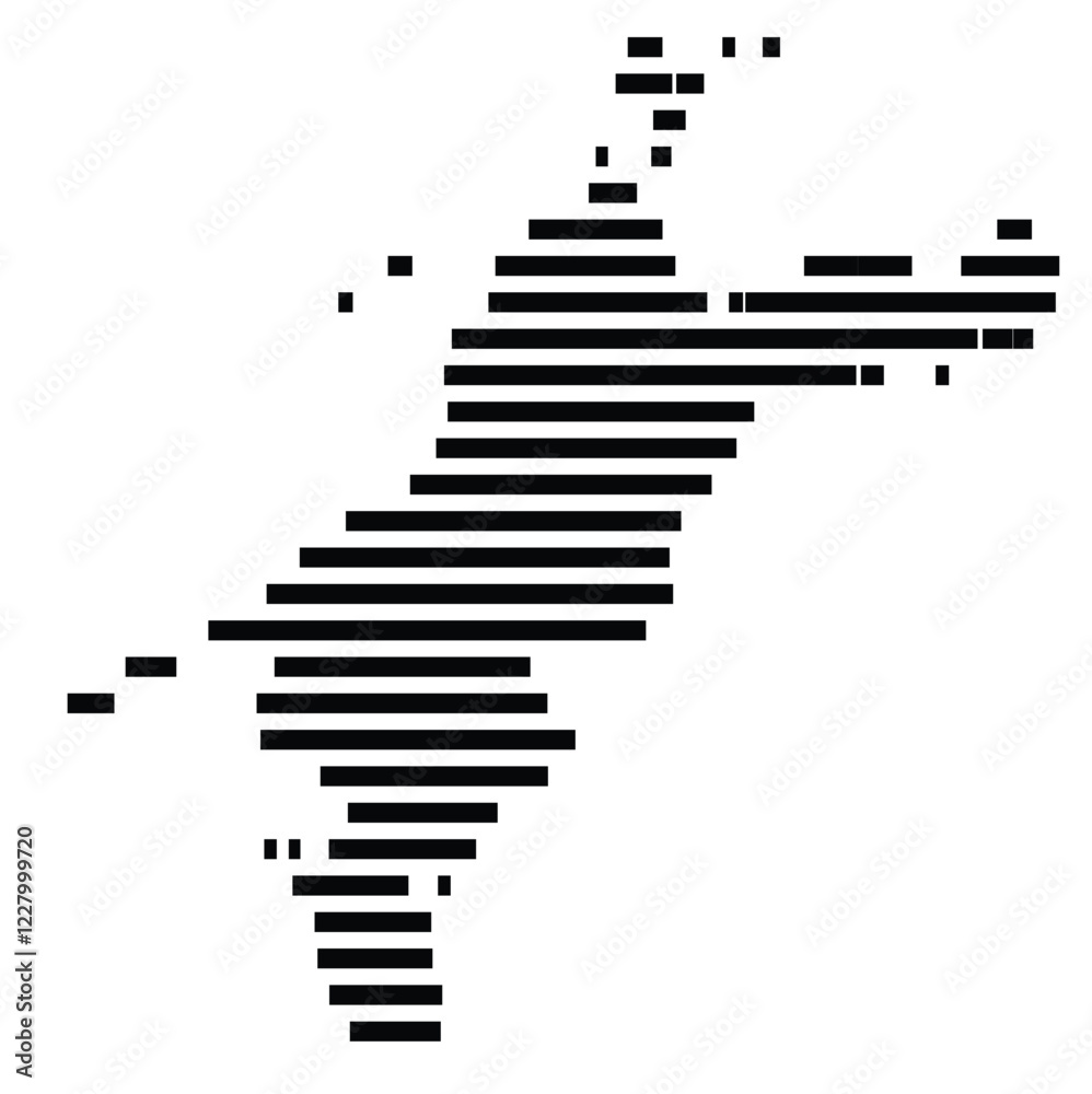 Symbol Map of the prefecture Ehime (Japan) showing the territory with ...