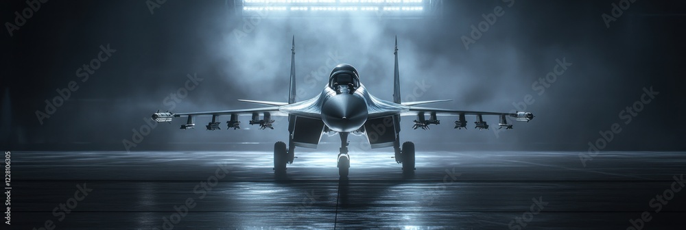 Su-35 Fighter Jet: A Powerful Military Aircraft Stock Illustration ...